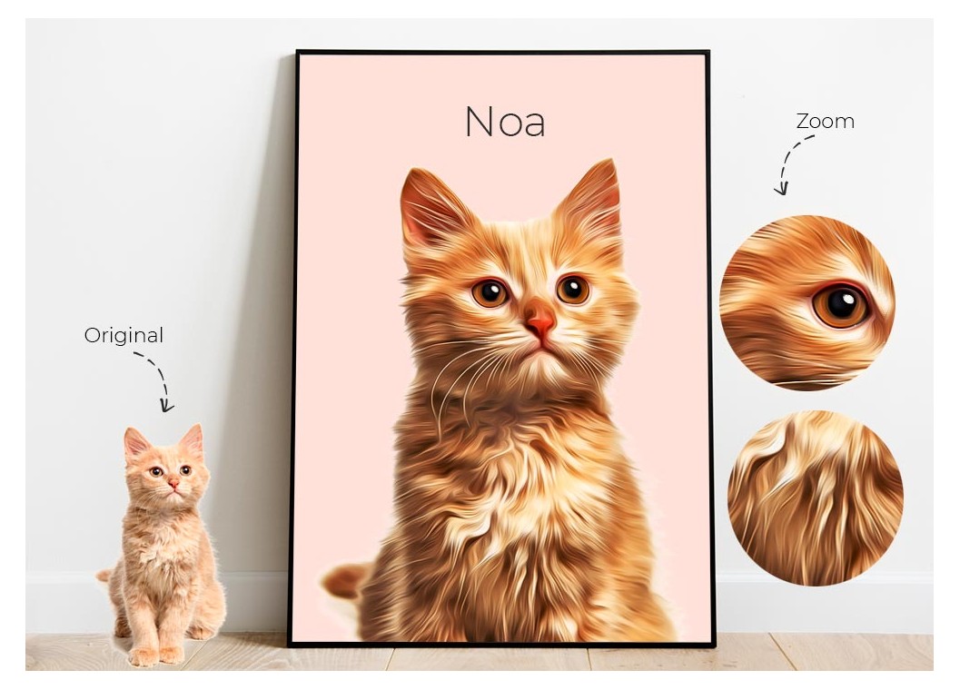Portrait Poster Pets | Personalized Poster